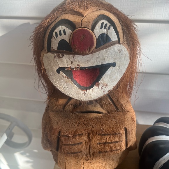 Hand Crafted | Accents | Tiki Bar Must Have Hand Carved Coconut Head ...